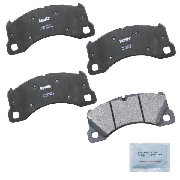 商品名: Bendix プレミアム銅フリー CFM1349A セミメタリック ブレーキパッド(フロント) Bendix Priority1 CFM1349A Semi-Metallic Front Brake Pads for Porsch...