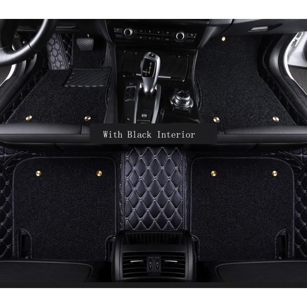 商品名: willmaxmat車フロアマットカスタムMake車用フロアマットと互換性のあるPorsche Cayenne 2015-2017 Year (Premium Plus) ブラック f044-B FHJBP Custom Car ...