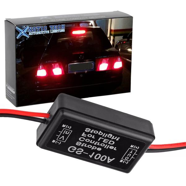 商品名: Xotic Tech 1 x ストロボフラッシュモジュール コントローラーボックス フラッシャーモジュール 車のトランク用 3番目のブレーキライト ハイマウントストップランプ GS-100A 12V Xotic Tech 1 x ...