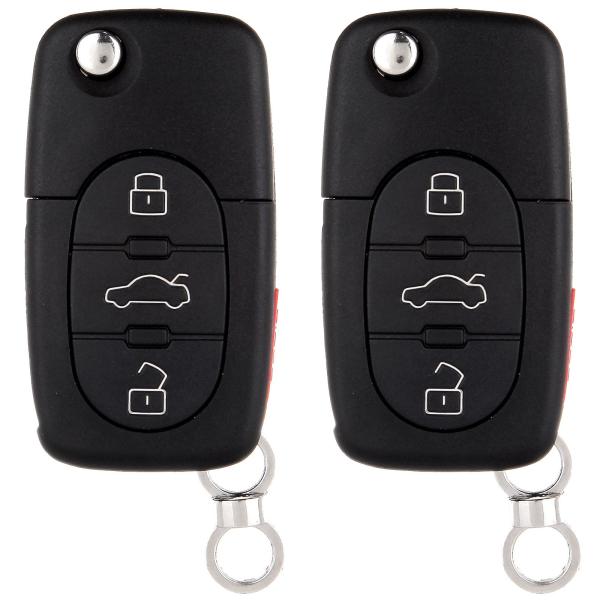 商品名: キーレスリモートシェルforアウディ、ECCPP 2交換キーレスエントリーキーFob Uncutケースリモートシェルケース交換用for Audi a4 a6 a8 s4 s6 s8 Cabriolet allroad TT 4d0...