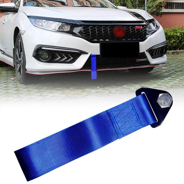 商品名: Xotic Tech ブルートラックレーシングスタイル 牽引ストラップ ほとんどの車に対応 (ストラップサイズ:9.25インチ x 2インチ ボルトサイズ:1.5インチ x 0.5インチ) Xotic Tech Blue Trac...