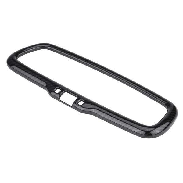 商品名: Qiilu カーインテリア バックミラーフレームカバートリム アルファロメオ ステルヴィオ/ジュリア用 Qiilu Interior Rearview Mirror Cover, Front Inner Rear View Mir...
