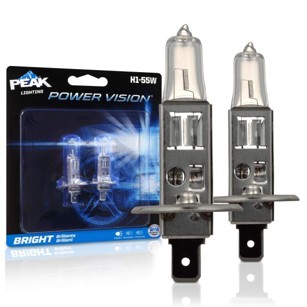 商品名: PEAK パワービジョン 自動車用高性能H1 55W ヘッドライト (2パック) PEAK Power Vision Automotive High Performance H1 55W Headlights (2 Pack)ブラ...