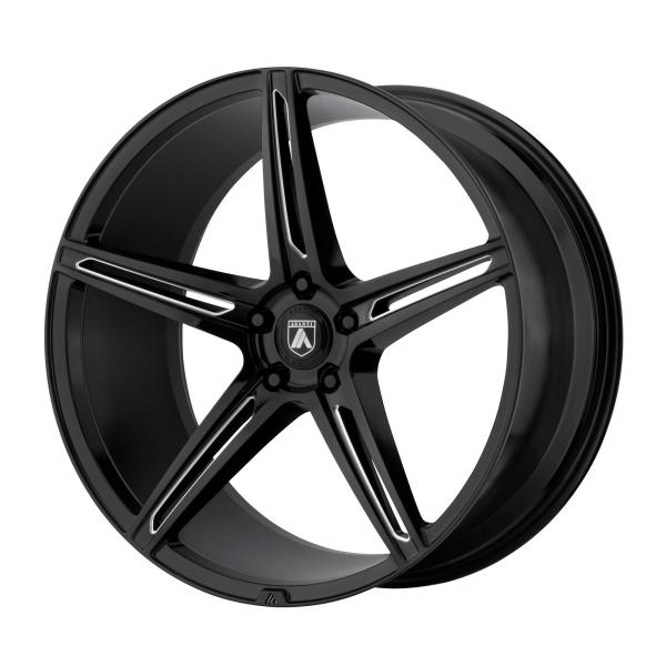 商品名:  ASANTI BLACK ALPHA 5 GLOSS BLACK MILLED ALPHA 5 20x10.5 5x112.00 GLOSS BLACK MILLED (38 mm) Wheel TIREブランド: ASANTI...