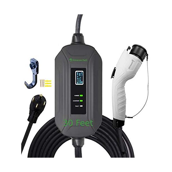 商品名: PRIMECOM Level 2 EV Charger 220/240V, 16A, 30ft &amp; 50ft, Portable EVSE Electric Vehicle Charging Cable Compatibl...