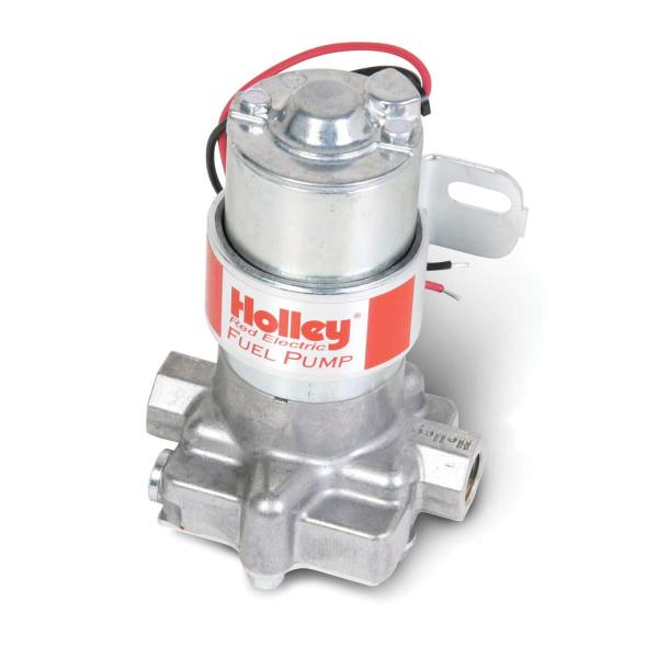 商品名: HOLLEY 97 GPH レッド電気燃料ポンプ、ブラケット、ストリート、ストリップキャブレターアプリケーション、ガソリンのみに対応。 NEW HOLLEY 97 GPH RED ELECTRIC FUEL PUMP WITH B...