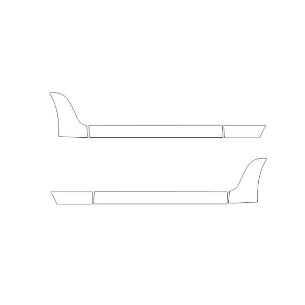商品名:  TRUE LINE Automotive Precut Door Rocker splash Guard Paint Protection Film Kit for Porsche Panamera Turbo S Execut...
