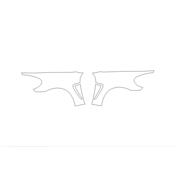 商品名:  TRUE LINE Automotive Precut Paint Protection Full Front Fender Coverage Clear Bra Film Kit for Porsche Panamera 4 ...