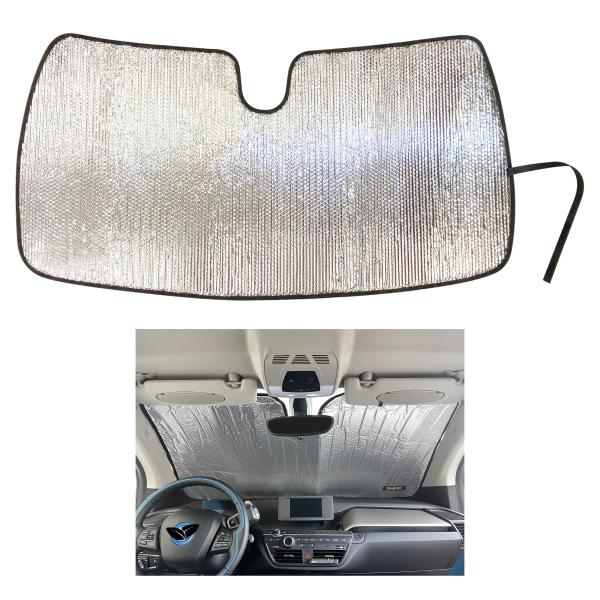 商品名: YelloPro カスタムフィット 反射フロントガラス サンシェード 2014 2015 2016 2017 2018 2019 2020 2021 BMW i3シリーズ ギガワールドテラワールドメガワールドハッチバック UVサン...