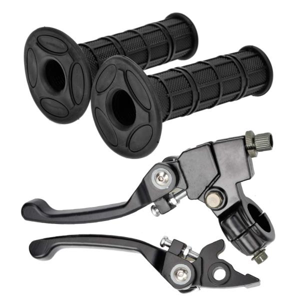 商品名: HIAORS 折りたたみ式クラッチレバー パーチブレーキレバー付き ブラック ハンドグリップ Apollo RFZ RFZ 125cc TaoTao SSR Thumpstar 50cc 125cc 150cc 7/8インチ ハン...