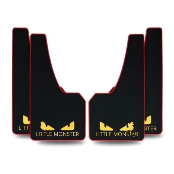 商品名: ソフトマテリアル自動車用マッドフラップ ユニバーサルフィット ブラックスプラッシュガード ゴム製マッドガード 衝突なし ユニバーサル 43.5cm 23cm 0.5cm (LM) 4個 4 pcs Soft Material Au...