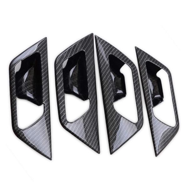 商品名:  DaJiKan Carbon Fiber Interior Inner Door Handle Catch Cover Trim Inserting Decal Panel Car Accessories for Peugeot...