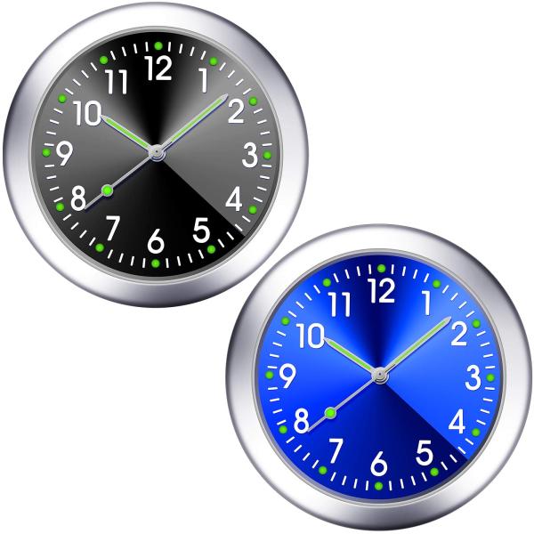 商品名:  2 Pieces Stick on Dashboard Car Clock Mini Tiny Small Luminous Car Vent Clocks Watch for Dashboard Boat Bike Home ...