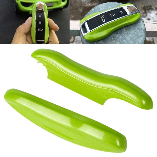商品名: x xotic tech グリーン ファイバースタイル キーフォブ用カバー スマートリモート用ケース サイドブレードシェル 2017年以降 ポルシェパナメーラ 2019年以降 ポルシェ カイエン G2 2020年以降 911 カレ...
