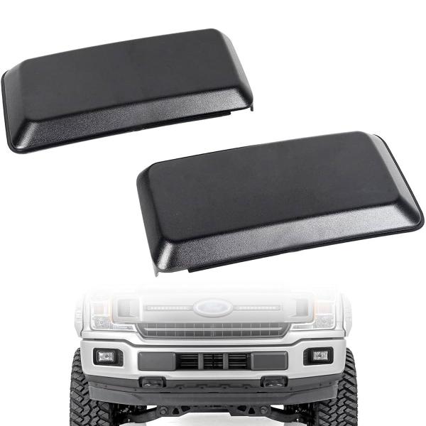 商品名: KARPAL フロントバンパーガードパッドキャップ KARPAL Front Bumper Guards Pads End Caps Cover Insert Compatible with 2018 2019 2020 Ford...