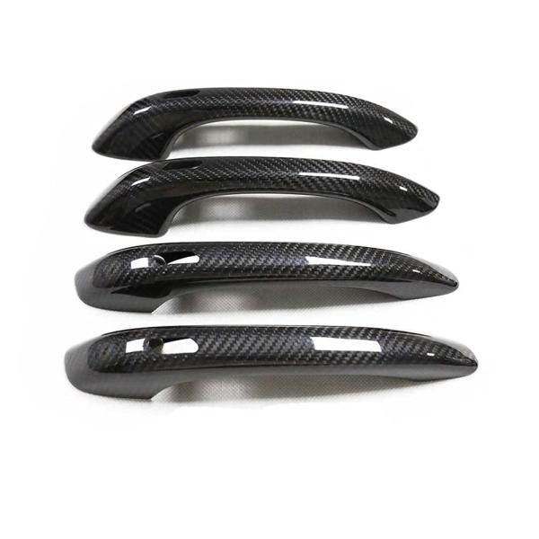 商品名:  WLKE Real Carbon Fiber Exterior Door Handle Cover Trim Overlay fit for Porsche MACAN 2014-2020 Caynne 2018-2020 Au...