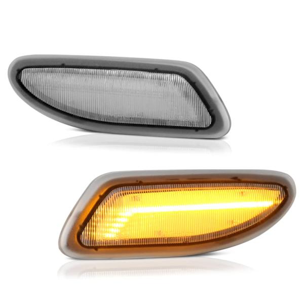 商品名:  VIPMOTOZ Front Amber LED Side Marker Reflector Lamps Compatible With 2001-2007 C Class C230 C240 C320 W203 Mercede...