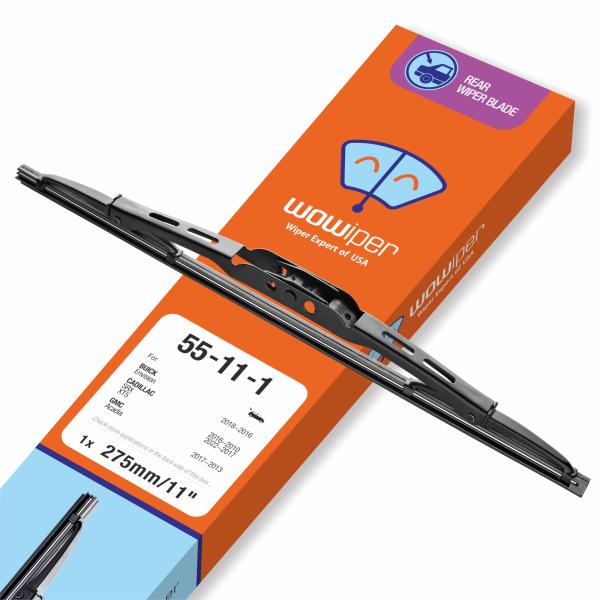 商品名: WOWIPER 11インチ (11-1) リアワイパーブレード 交換用 GMC Acadia 2018-2013/Cadillac SRX 2016-2011 XT5 2021-2017 +More Jフックタイプワイパーアーム ...