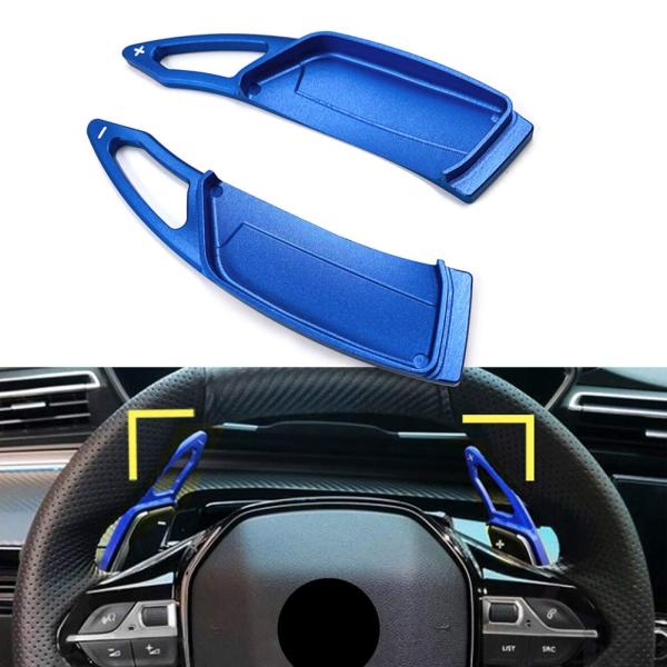 商品名:  LIRU Car Auto Steering Wheel Shift Paddle Shifter Extension for Peugeot 3008 5008 GT 2017 2018 2019,Blueブランド: GZYF...