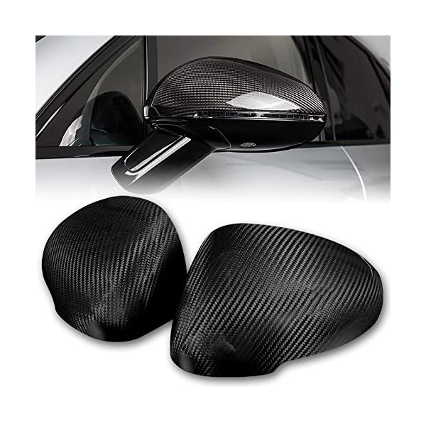 商品名:  HYPERSPEED 100% Real Carbon Fiber Outer Door Side View Mirror Cover Cap LH+RH 2PCS Compatible with Porsche Macan 2...