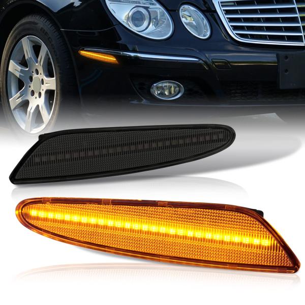 商品名:  AJP Distributors Smoke Lens Amber LED Front Bumper Side Marker Lights Lamps Set Signal Reflector Assembly Compatib...
