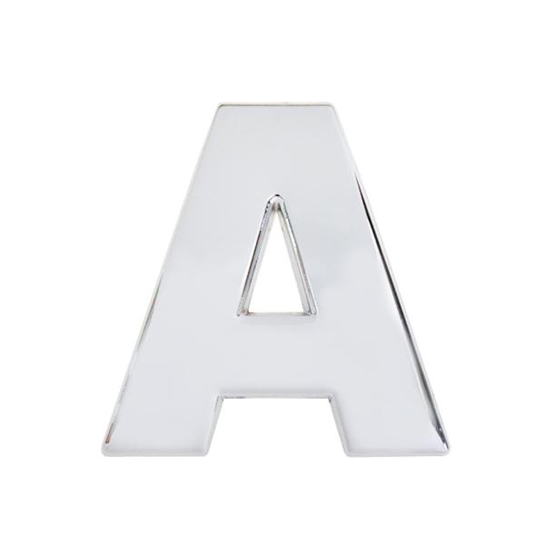 商品名: Modengzhe 3DメタルカーエンブレムレターAステッカークロームメッキ亜鉛合金自動車シンボルバッジデカール Modengzhe 3D Metal Car Emblem Letter A Sticker Chrome Plat...