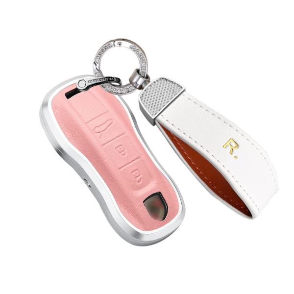 商品名:  HIBEYO Key Fob Cover for Porsche Cayenne 911 Taycan Panamera 2020 with Keychains Car Key Case Shell Replacement fo...