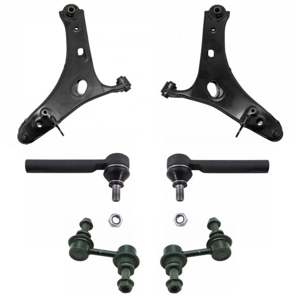 商品名: スバルフォレスター用フロント下部コントロールアームボールジョイント 揺れリンク&amp;タイロッド TRQ Front Steering &amp; Suspension Kit Control Arm with Ball Joi...