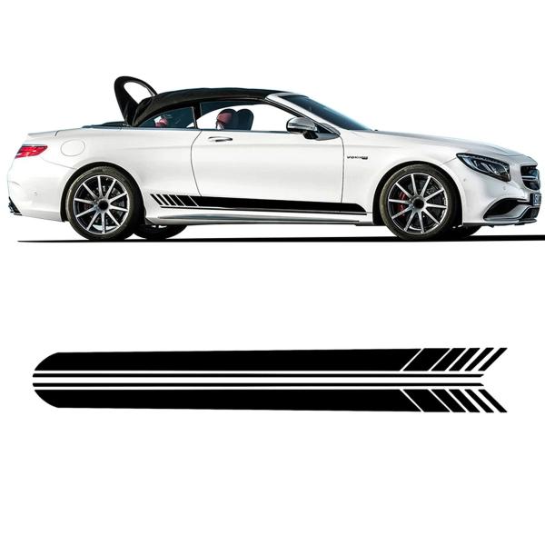 商品名: メルセデスベンツSクラスに適合W222S63S65クーペA217C217S500アクセサリーAMGエディション1サイドストライプスカートステッカービニールデカール Teptdirio Fit for Mercedes Benz S...