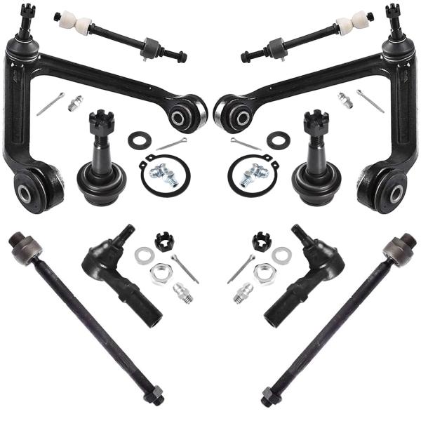 商品名:  ASTARPRO 2WD 10 pcs 5-Lug Front Upper Control Arms with Ball Joint + Sway Bar Links + Tie Rods Inner and Outer Com...
