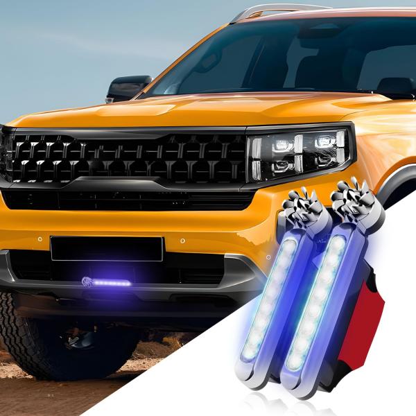 商品名:  2 Pcs LED Wind Powered Vehicle Lights, Car Lamp No Need External Power Supply, Waterproof Car Wind Energy Daytime ...