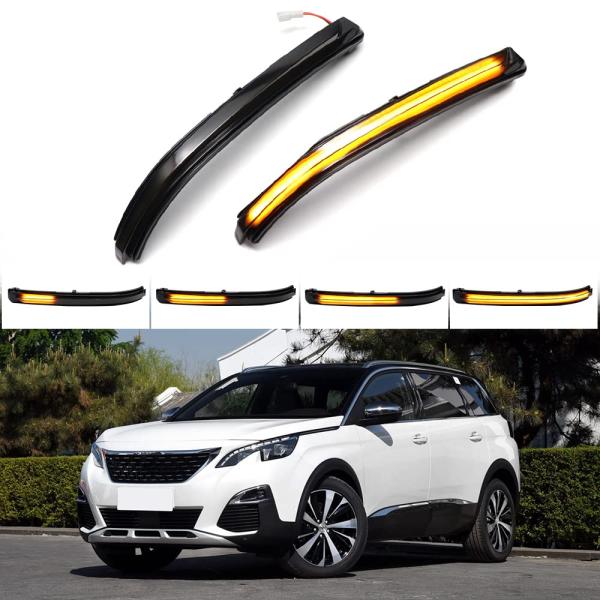 商品名:  FetonAuto Dynamic Side Mirror Turn Signal Lights for PEUGEOT 3008 5008 FOR CITROEN C5, Sequential Amber Side Marke...