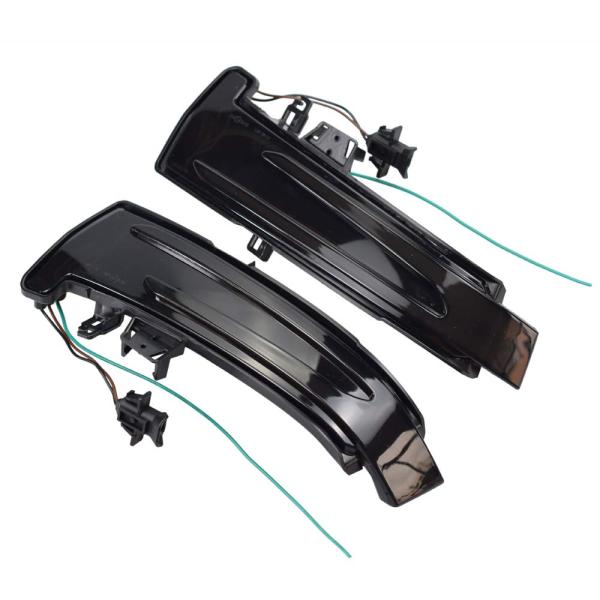 商品名:  Smoked Lens Side Mirror Sequential LED Turn Signal Light Assembly Kit Compatible with Mercedes Benz A/B/C/E/S/CLA/...