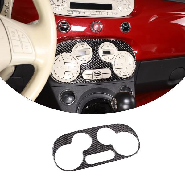 商品名:  Soft Carbon Fiber Car Center Control Air Conditioner Switch Panel Sticker Trim Compatible with Fiat 500 2011 2012 ...