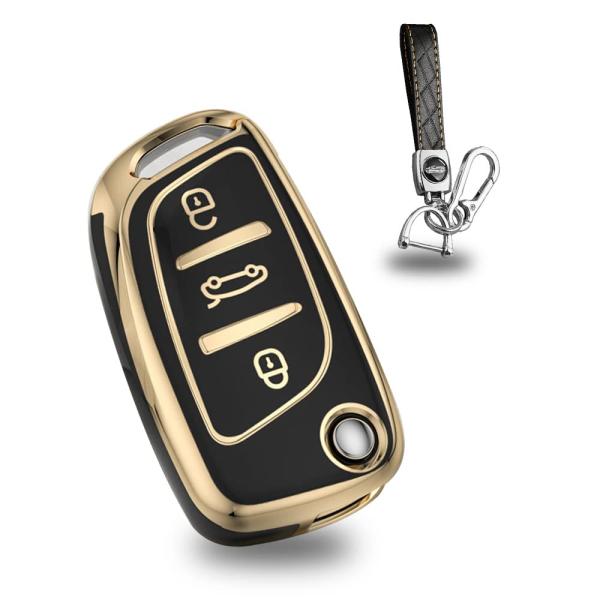 商品名:  KUNIO Flip Key Fob Cover Fit for Citroen C2 C3 C4 C5 C4L DS3 DS4 DS5 DS6 Fit for Peugeot 107 207 307 308 TPU Car K...