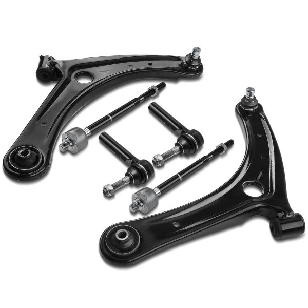 商品名:  A-Premium Set of 6, Front Lower Control Arm, Inner Outer Tie Rod End, Compatible with Jeep Compass 2007-2017, Patr...