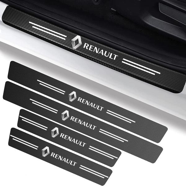 商品名:  MOESUN 4PCS Threshold Protection Stickers Door Sill Protector Scuff Plate Cover for Renault Car Steps with Logo,Ca...