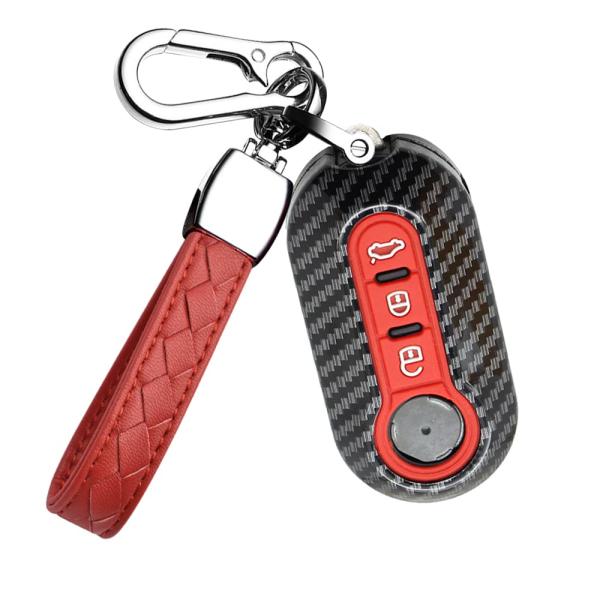 商品名:  HIBEYO Key Fob Cover Compatible with Fiat Ducato 500 500L Panda Grande Punto Lancia Musa with Key Chain Car Access...