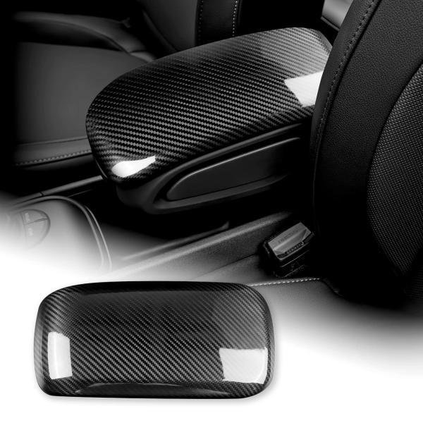 商品名:  AIRSPEED Car Armrest Box Cover Real Carbon Fiber Center Console Protector Cap Interior Armrest Decoration Sticker ...