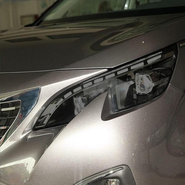 商品名: プジョー 5008 2018 2019 2020 アクセサリー車のヘッドライト保護フィルムヘッドランプ修復透明黒 TPU ステッカーに適合 Fit for Peugeot 5008 2018 2019 2020 Accessori...