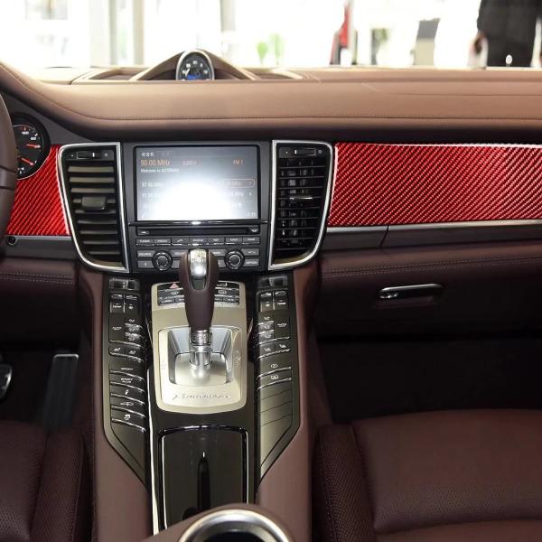 商品名:  Auto parts Carbon fiber central control co-pilot Dashboard Side Panel decorative Frame Trim Sticker Car Interior A...