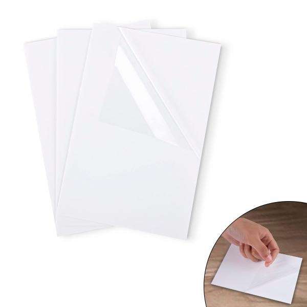 商品名: BJSIA フロントガラスステッカー アプリケーター 静電気でくっつく ウィンドウフィルム クリア カーウィンドウステッカー 取り外しと貼り直しが簡単 - 4インチ x 6インチ シート (3枚パック) BJSIA Windshi...