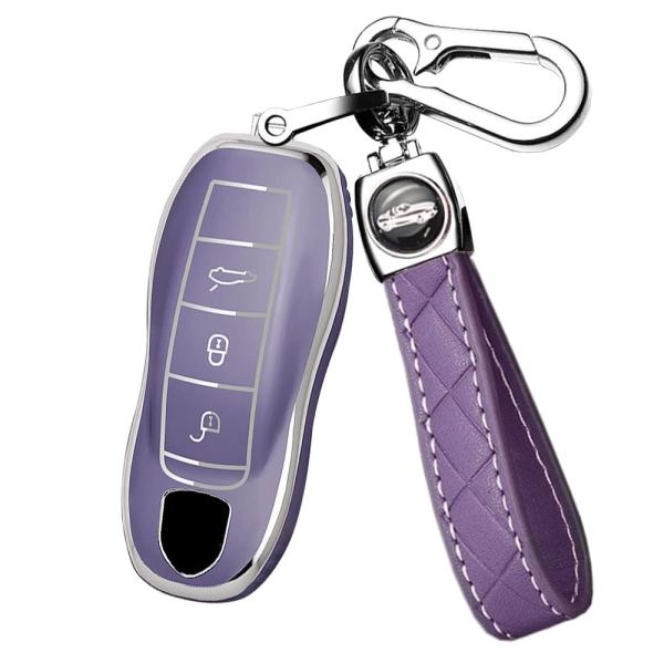 商品名:  ontto TPU Smart Remote Key Fob Cover with Keychain Fit for Porsche Cayenne Panamera Macan 718 911 918 Boxster Caym...