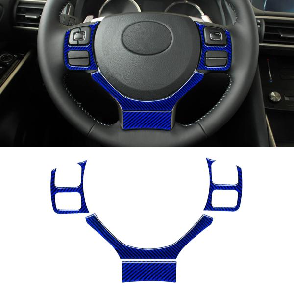 商品名:  YAMUDA Compatible with Car Steering Wheel Button Frame Sticker Carbon Fiber Interior Accessory Trim for Lexus is 2...