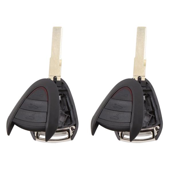 商品名:  X AUTOHAUX 2pcs 3 Buttons Key Fob Keyless Entry Remote Control Key Case Shell Replacement for Porsche Boxster 987 ...