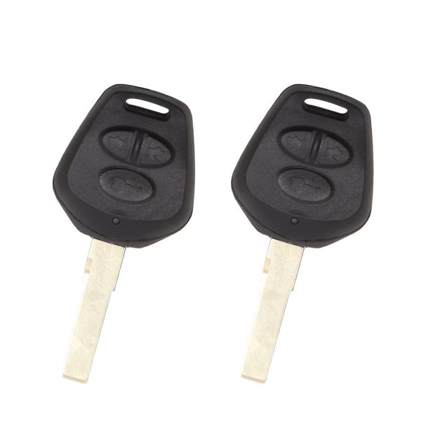 商品名:  X AUTOHAUX 2pcs 3 Buttons Uncut Insert Key Fob keyless Entry Remote Control Key Case Shell Replacement for Porsche...