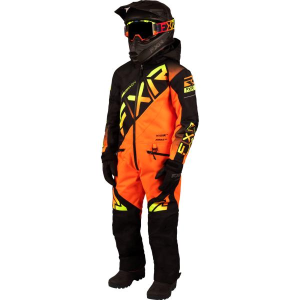 商品名: FXR ユース CX スノーモービル モノスーツ ブラック/インフェルノ F.A.S.T. 3.0 HydrX Thermal - 10 FXR Youth CX Snowmobile Monosuit Black/Inferno...