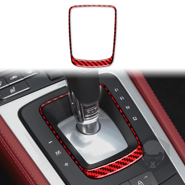 商品名:  for Porsche 718 982 Cayman Boxster T S GTS GTS4.0 Spyder GT4 RS Black/red Real Soft Carbon Fiber Gear Box 1 Piece ...