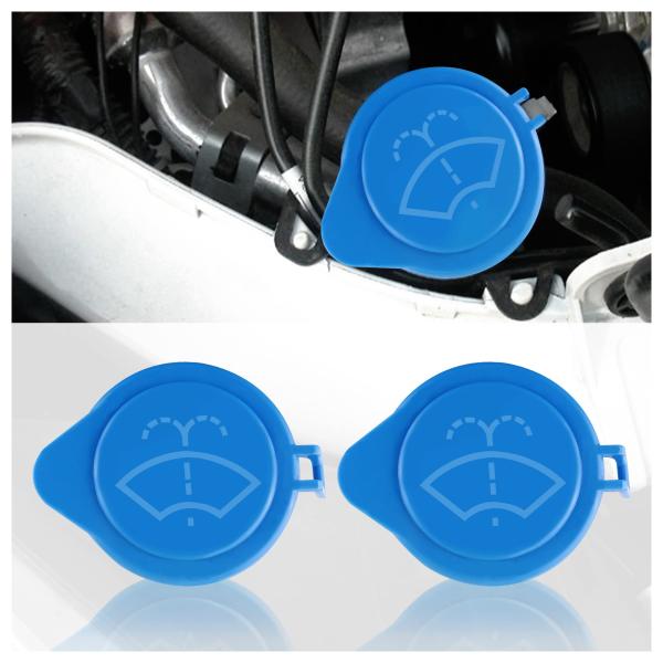 商品名: 2個 カーウォッシャーボトルキャップ、交換用フロントガラスワイパーウォッシャー液体リザーバータンクボトルキャップ フォードフォーカス2011-2015、シトロエンC5 C6、OEM:#1708196(2個ブルー) 2PCS Car...