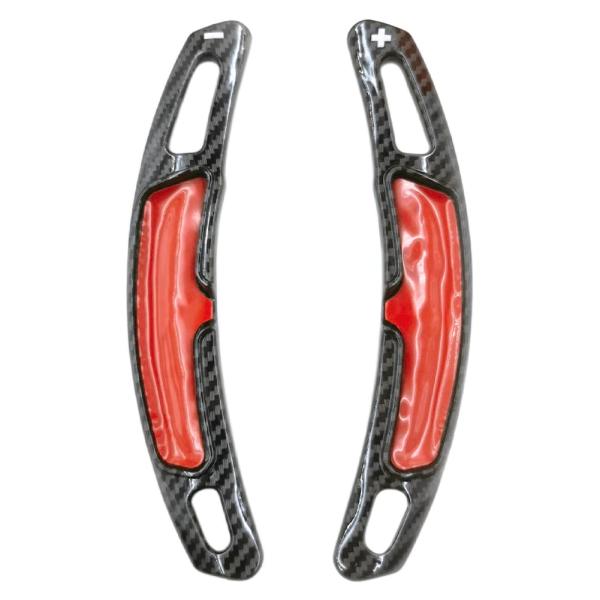 商品名:  Newsmarts Car Steering Wheel Shift Paddle Shifter Extension cover, Carbon Fiber Black Steering Wheel Paddle Shift ...